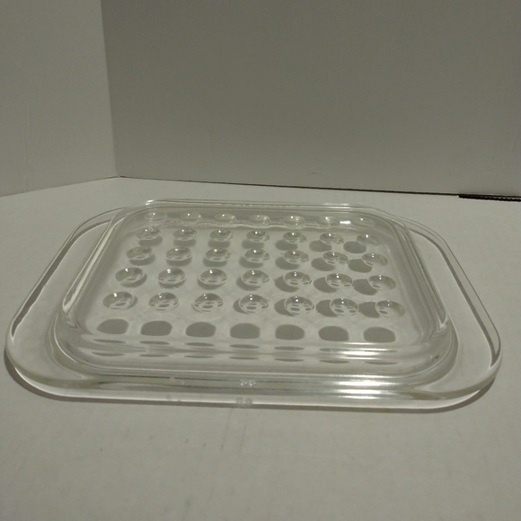 Pyrex | Kitchen | Vtg Rectangle Glass Pyrex Fridge Glass Bubble Lid ...